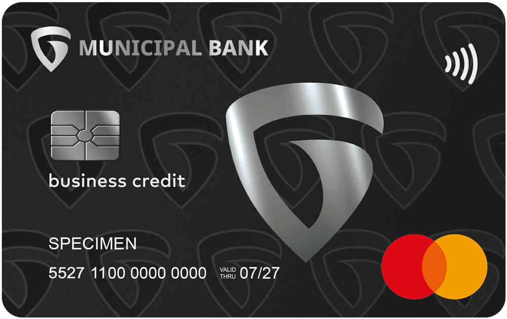 Municipal Bank PLC - Contactless credit card Mastercard Business with ...